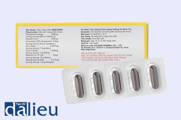 Rất Hay: Thuốc Maecran là loại thuốc gì? Thành phần, Công dụng, Giá bán